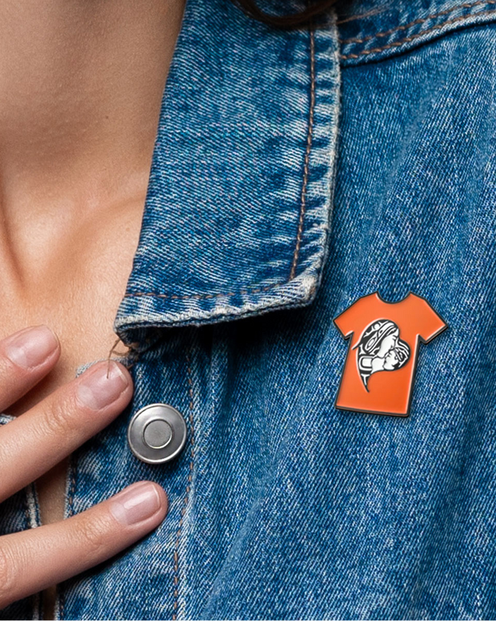 Pin Collection: Indigenous Orange, Pink and Red Dress Pins